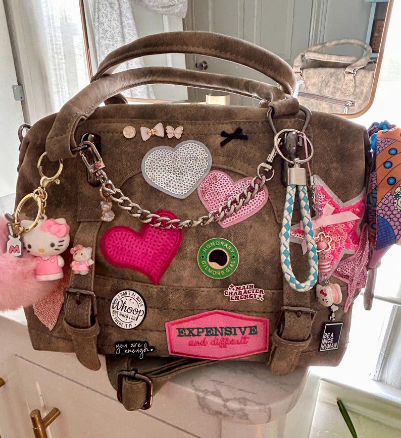 Junk Bag, Vegan Leather Junk Purse, Custom Handbag, Personalized Gift ...