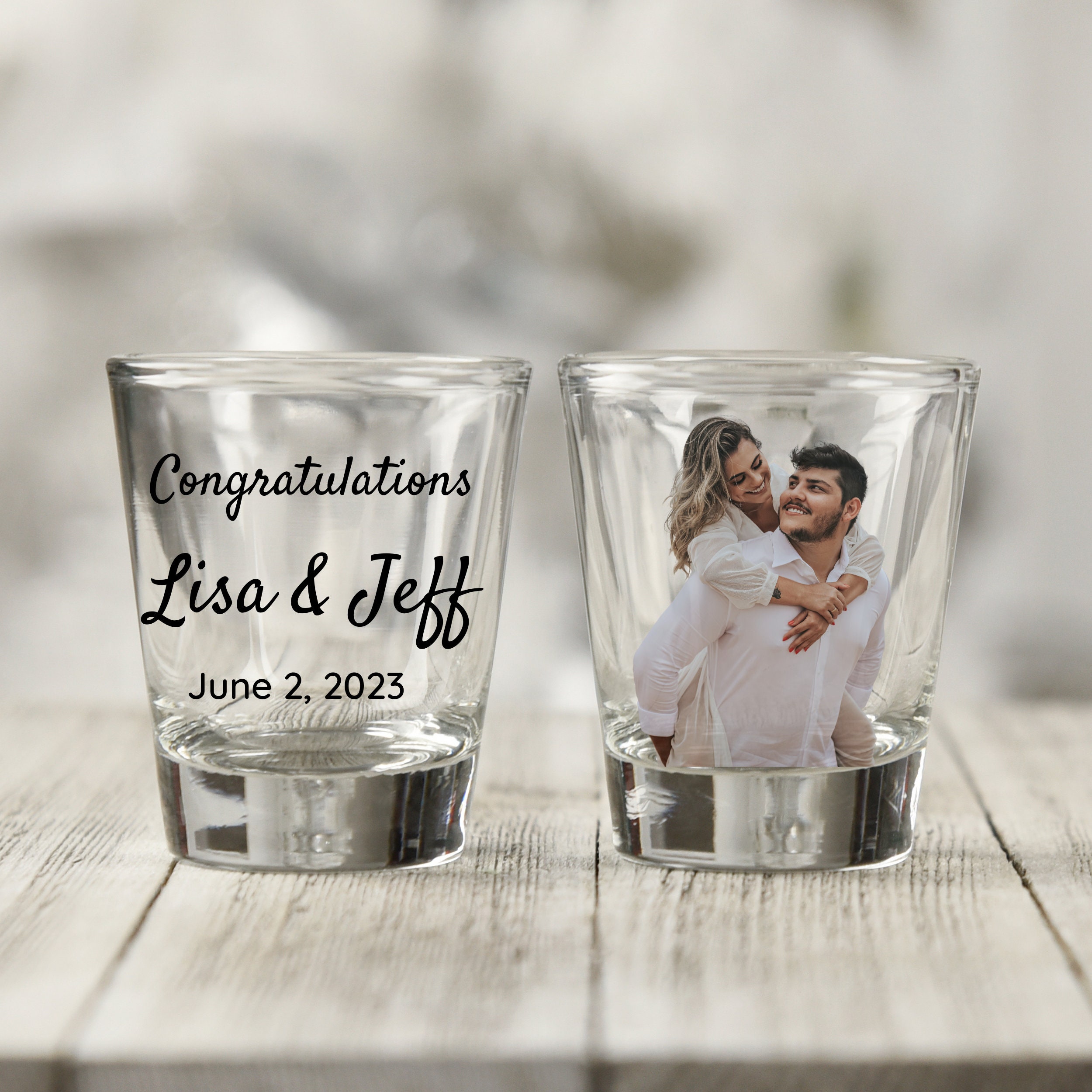 Custom Shot Glasses, Wedding Shot Glasses, Personalized Shot Glass Set ...