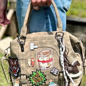 Junk Bag, Vegan Leather Junk Purse, Custom Handbag, Personalized Gift ...