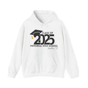 Personalized Graduation Hoodie, High School Grad Gift, 2025 Graduate ...