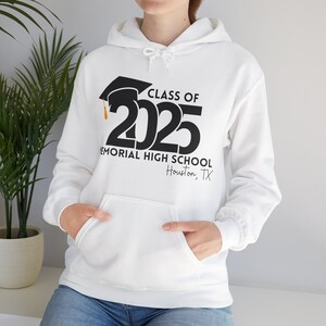 Personalized Graduation Hoodie, High School Grad Gift, 2025 Graduate ...