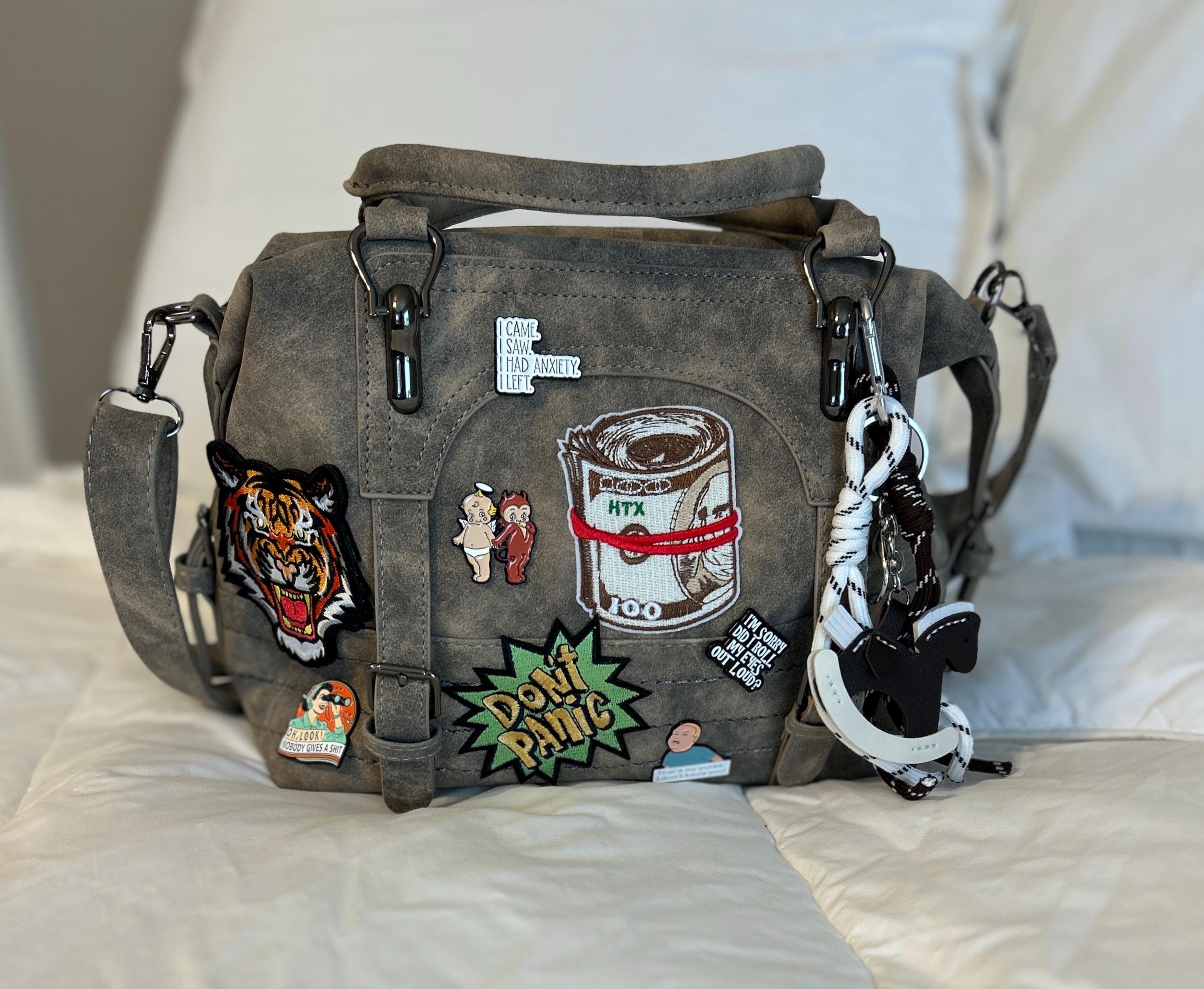 Junk Bag, Vegan Leather Junk Purse, Custom Handbag, Personalized Gift ...
