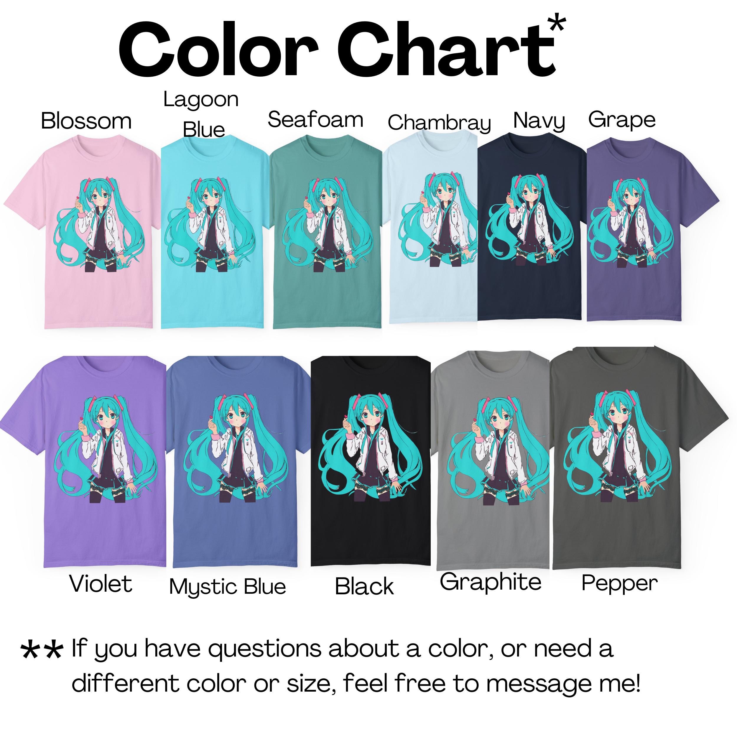 Hatsune Miku T-shirt | Anime Shirt | Anime Cosplay Clothing | Cute Miku ...