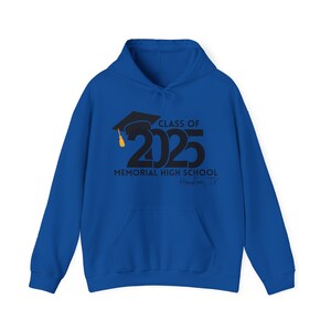 Personalized Graduation Hoodie, High School Grad Gift, 2025 Graduate ...
