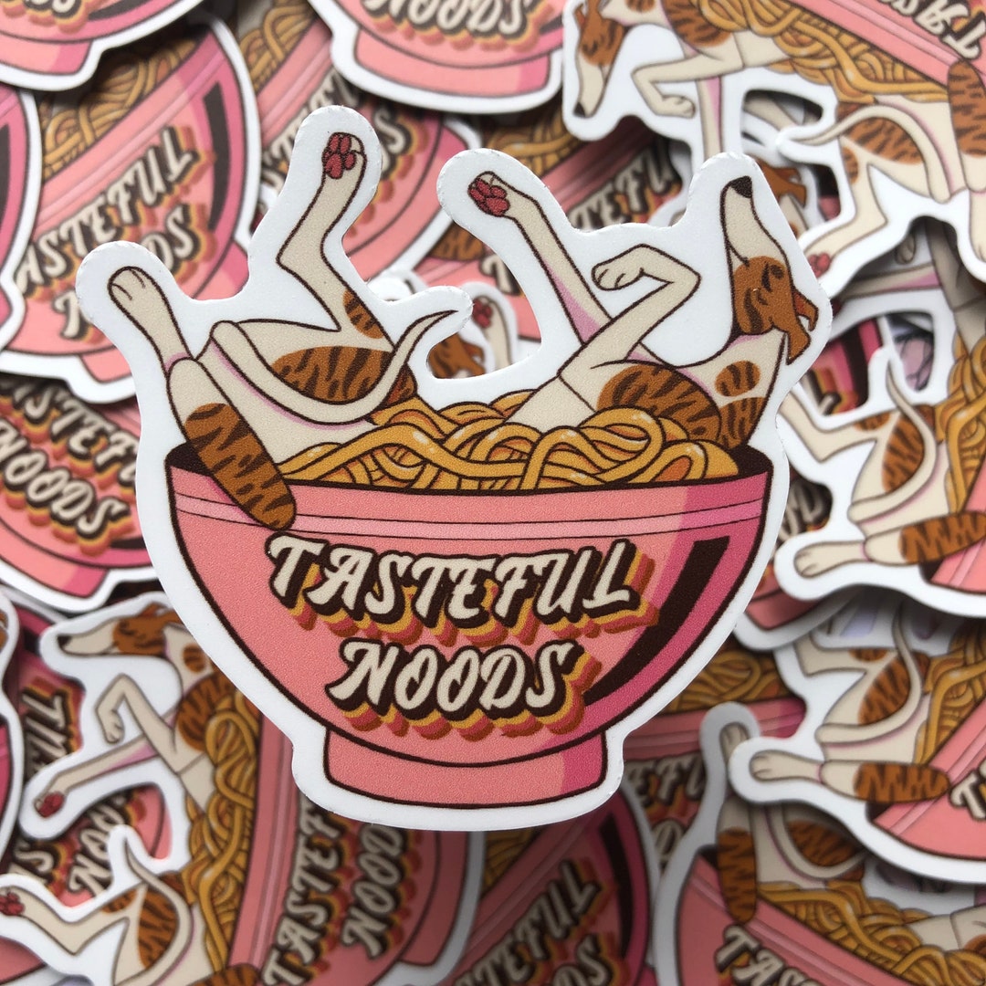 Tasteful Noods Vinyl Waterproof Sticker - Etsy