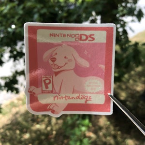 Retro Puppy Game Waterproof Vinyl Sticker - Etsy