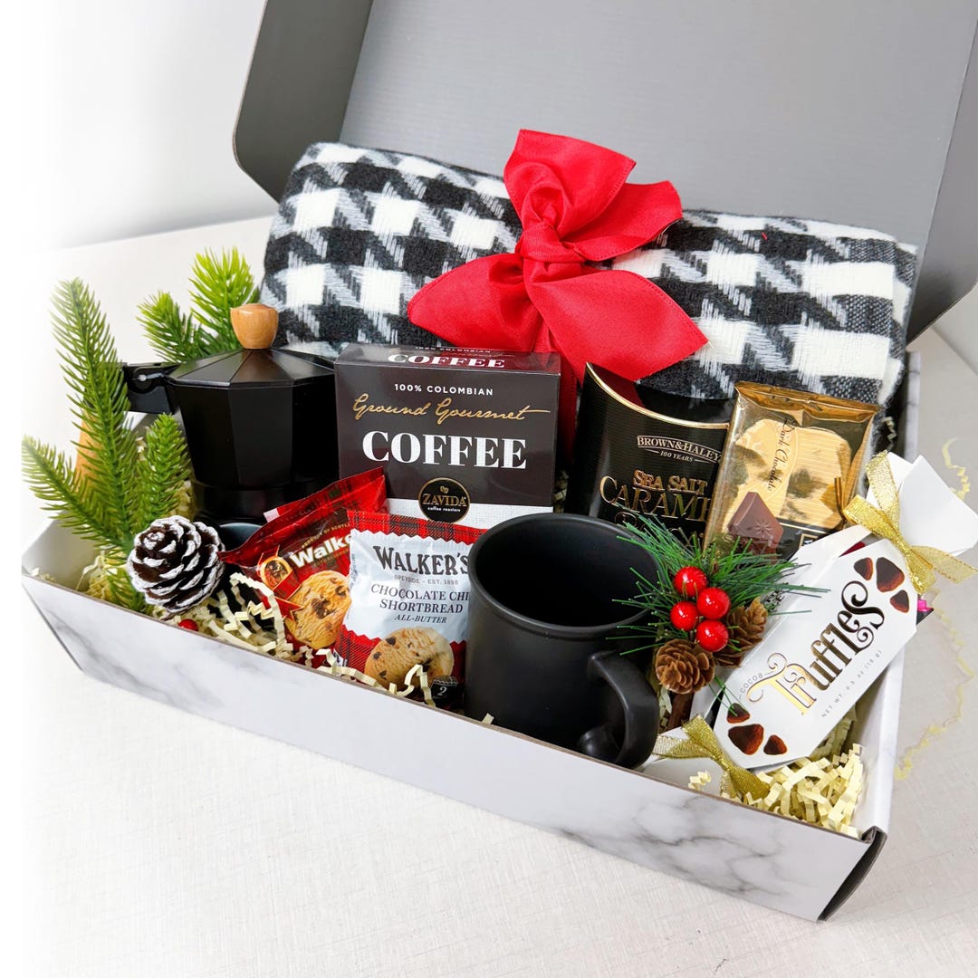 Cozy Winter Gift Box, Coffee Lover's Winter Gift Box, Artisanal Coffee ...