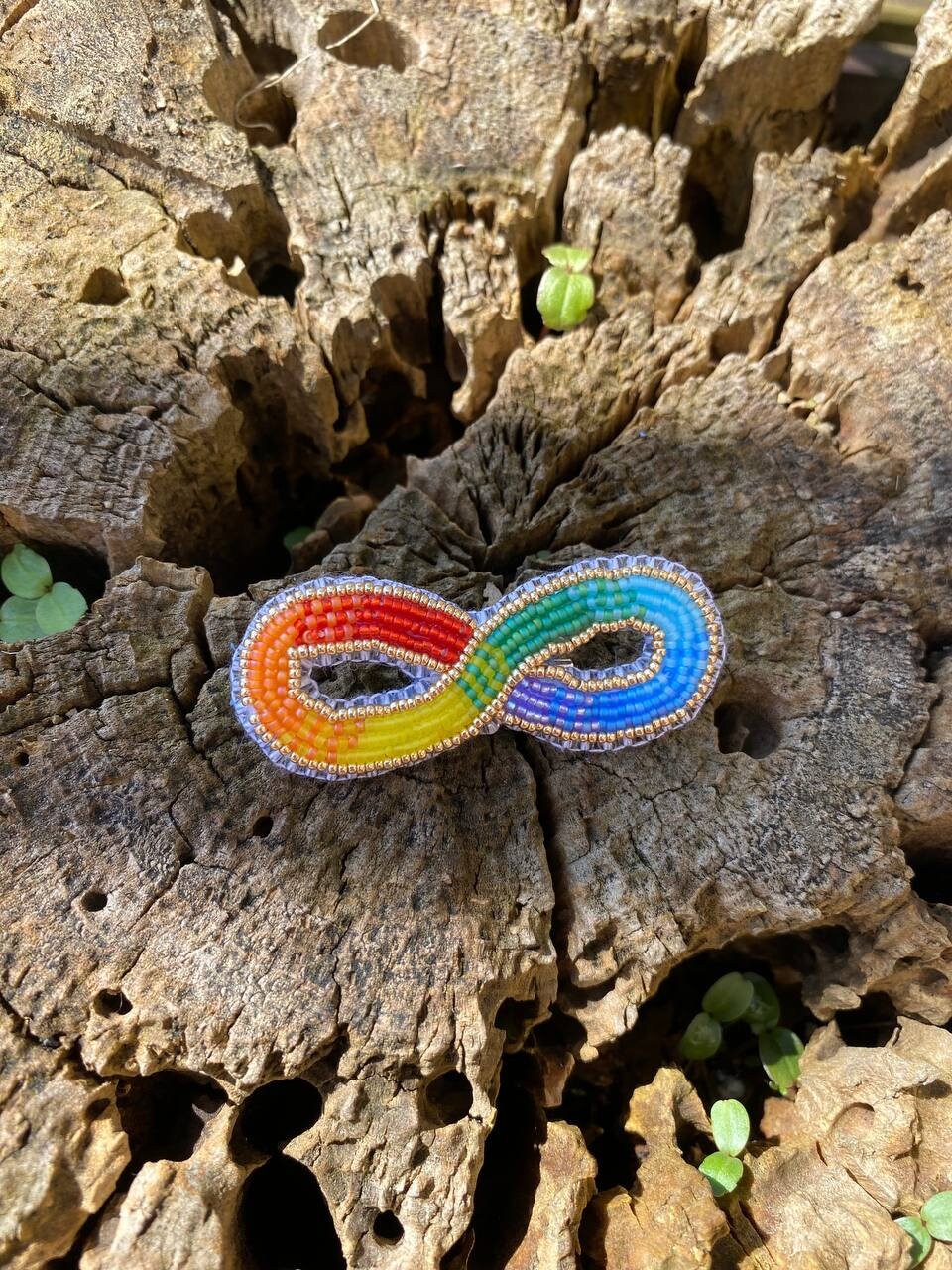 ASD (autistic Spectrum Disorder) Visibility Symbol Beaded Brooch ...