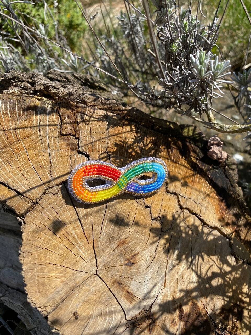 ASD (autistic Spectrum Disorder) Visibility Symbol Beaded Brooch ...