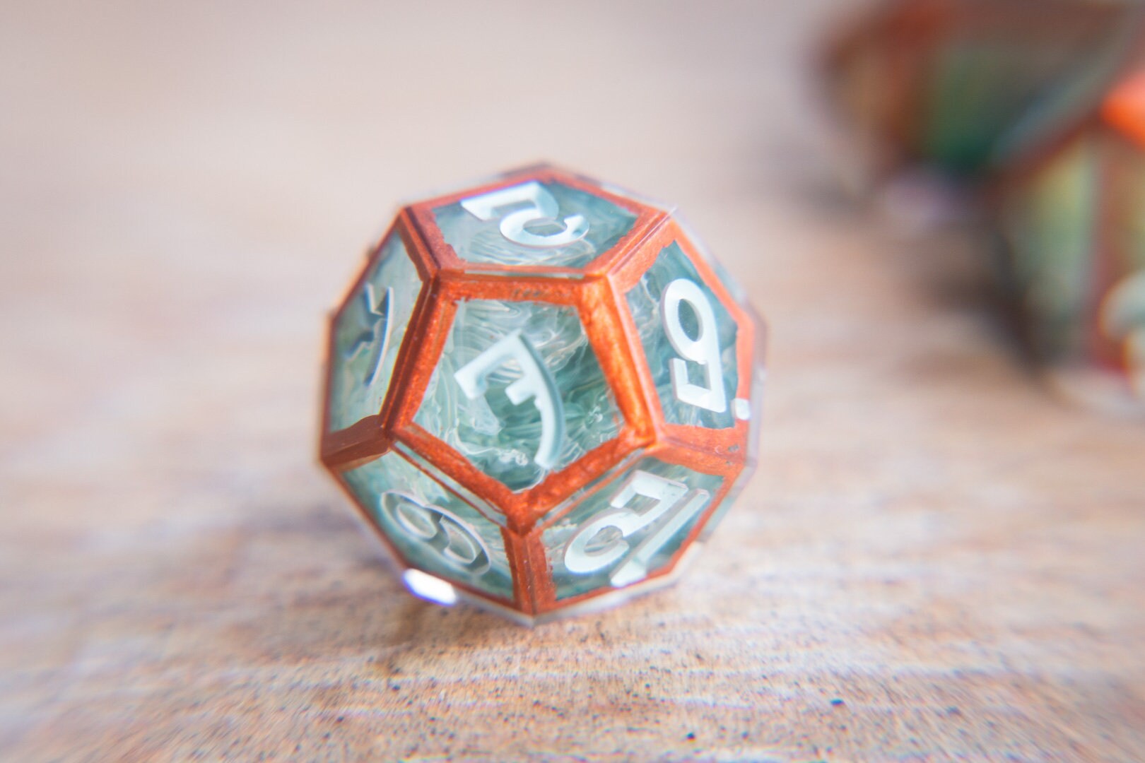The Forgotten Terrarium 7 Piece Dice Set: Handmade Resin Dice Set for ...
