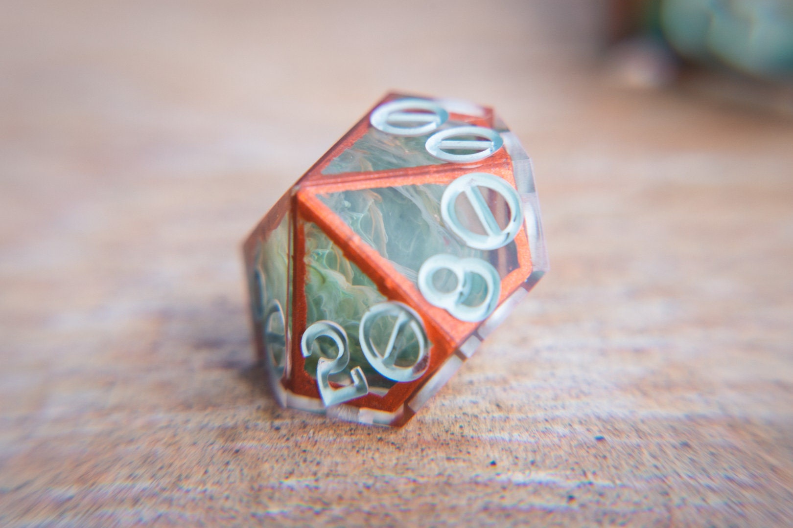 The Forgotten Terrarium 7 Piece Dice Set: Handmade Resin Dice Set for ...