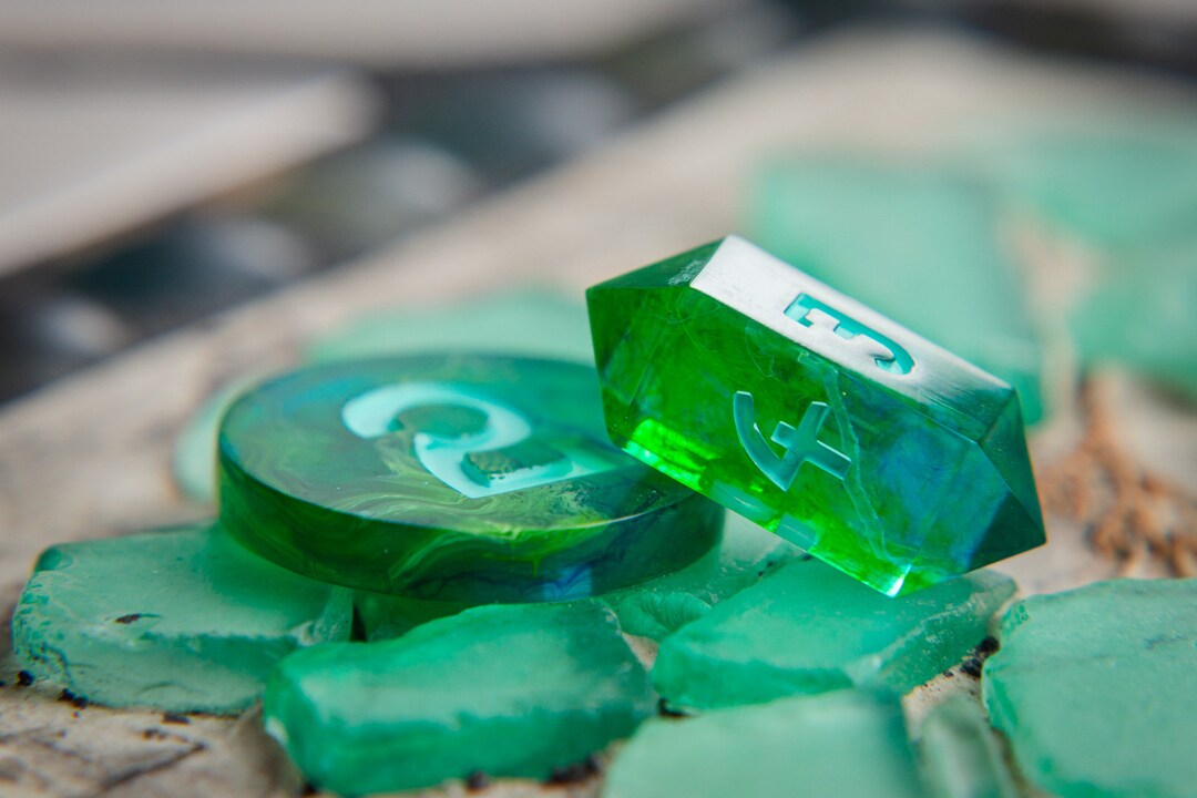 Wind Walk 2 Piece Dice Set: Handcrafted Resin Dice for Ttrpg/dice for ...