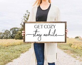 Stay Cozy Sign - Etsy