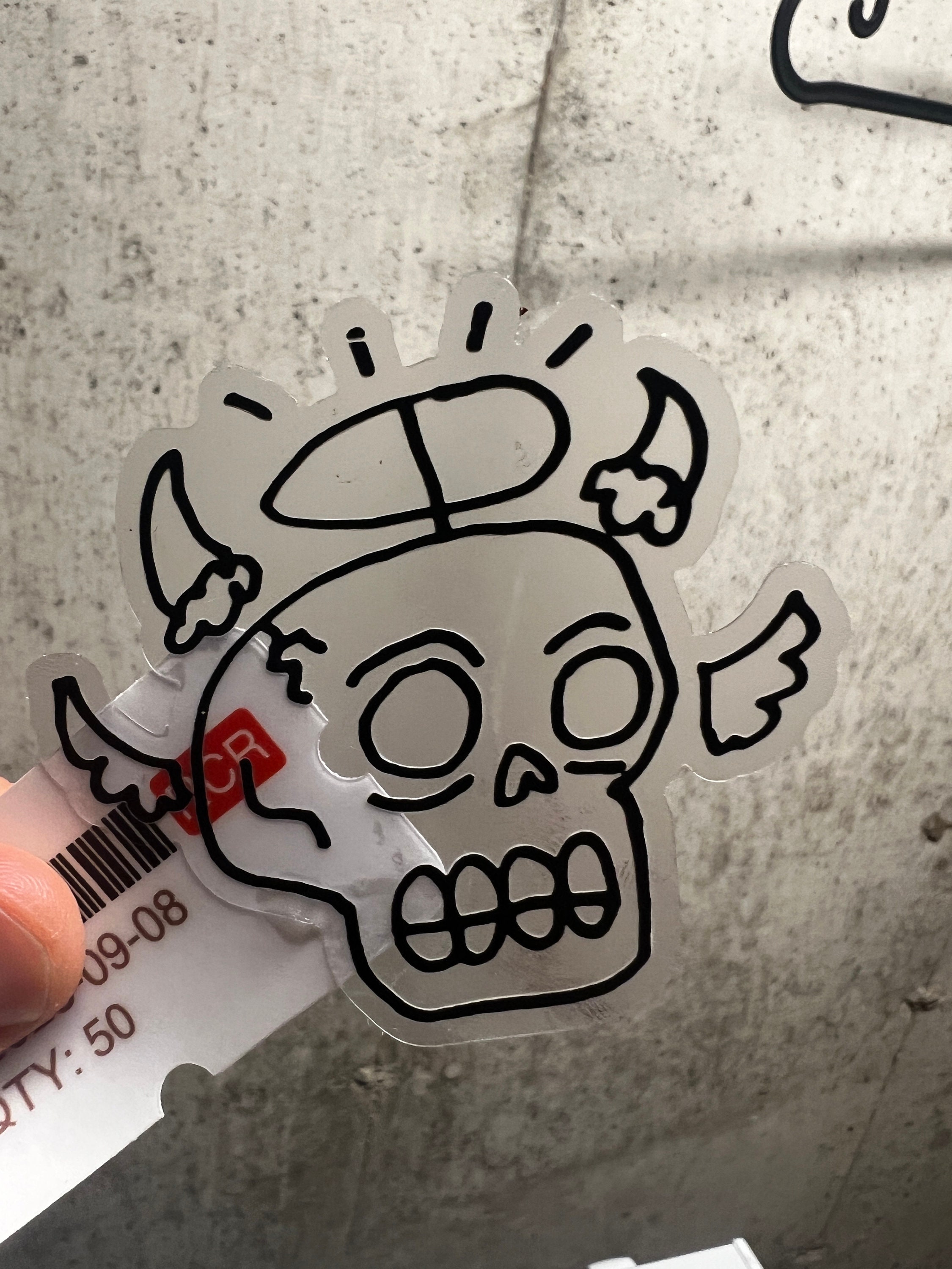 Transparent Skull Sticker! - Etsy