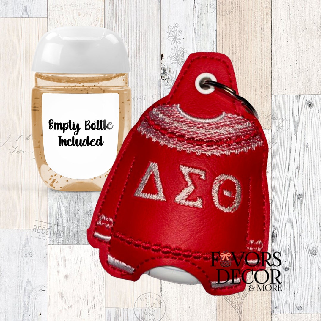 Delta Sigma Theta Sanitizer Holder, Cute Sorority Christmas Sweater 1oz ...