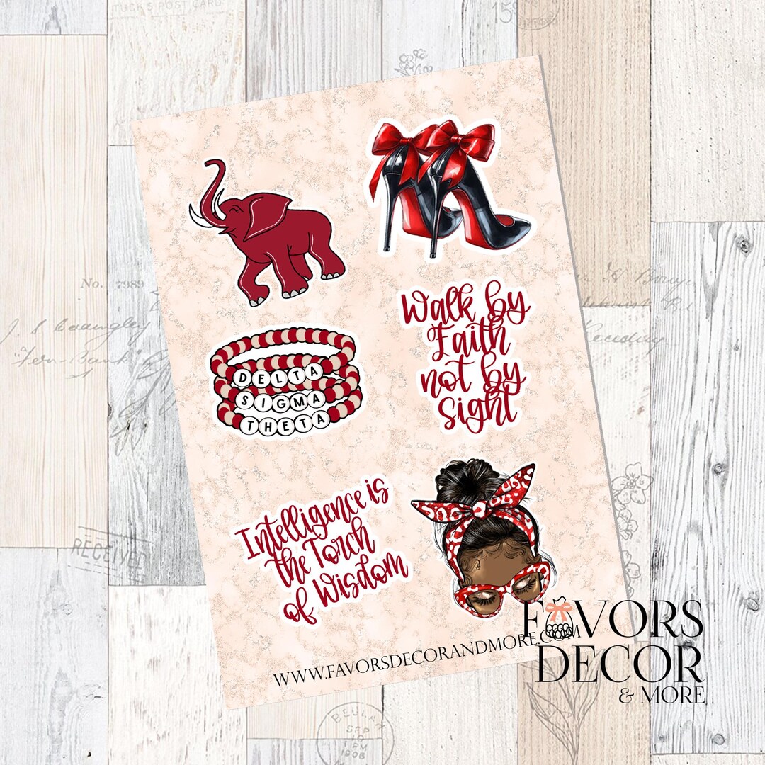 Delta Sigma Theta, Cute Sorority Stickers, Sorority Party Favors Gift ...