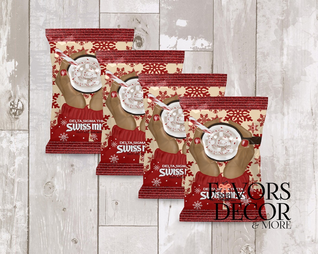 Delta Sigma Theta Hot Chocolate Packs, Party Favors, Gift Basket ...