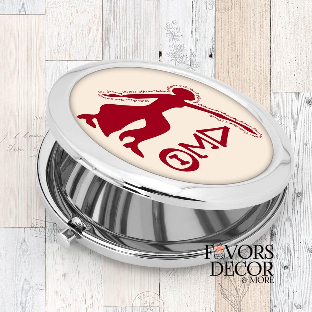 Lady Fortitude Compact Mirror - Delta Sigma Theta Sorority - Etsy