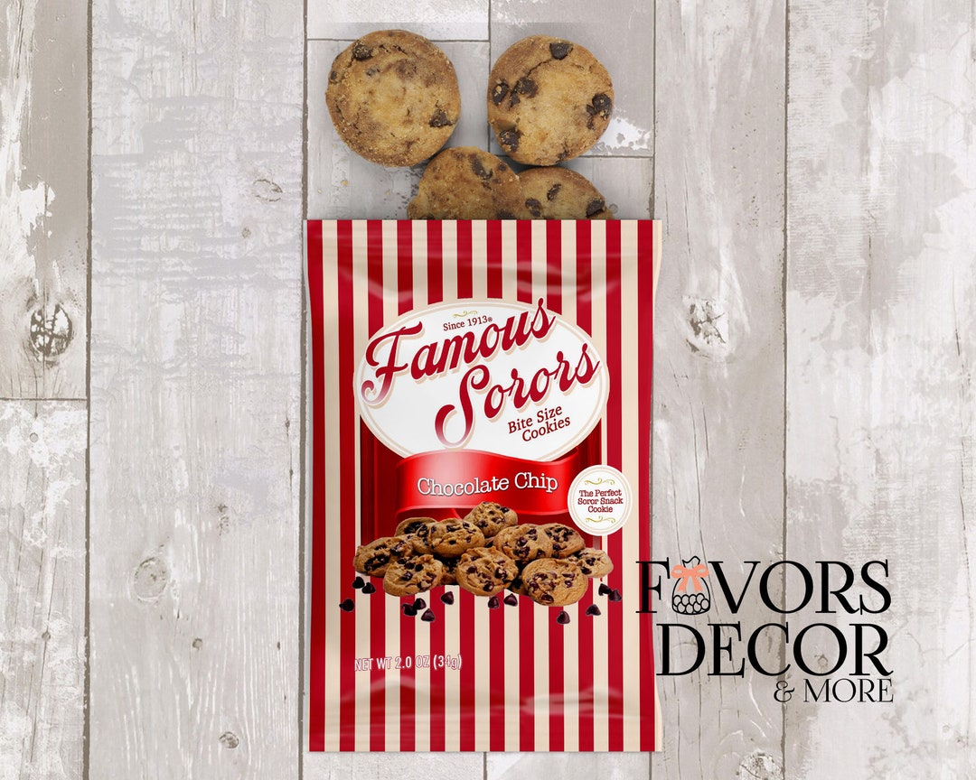Famous Sorors Snack Cookies - Delta Sigma Theta Sorority, Party Favor ...