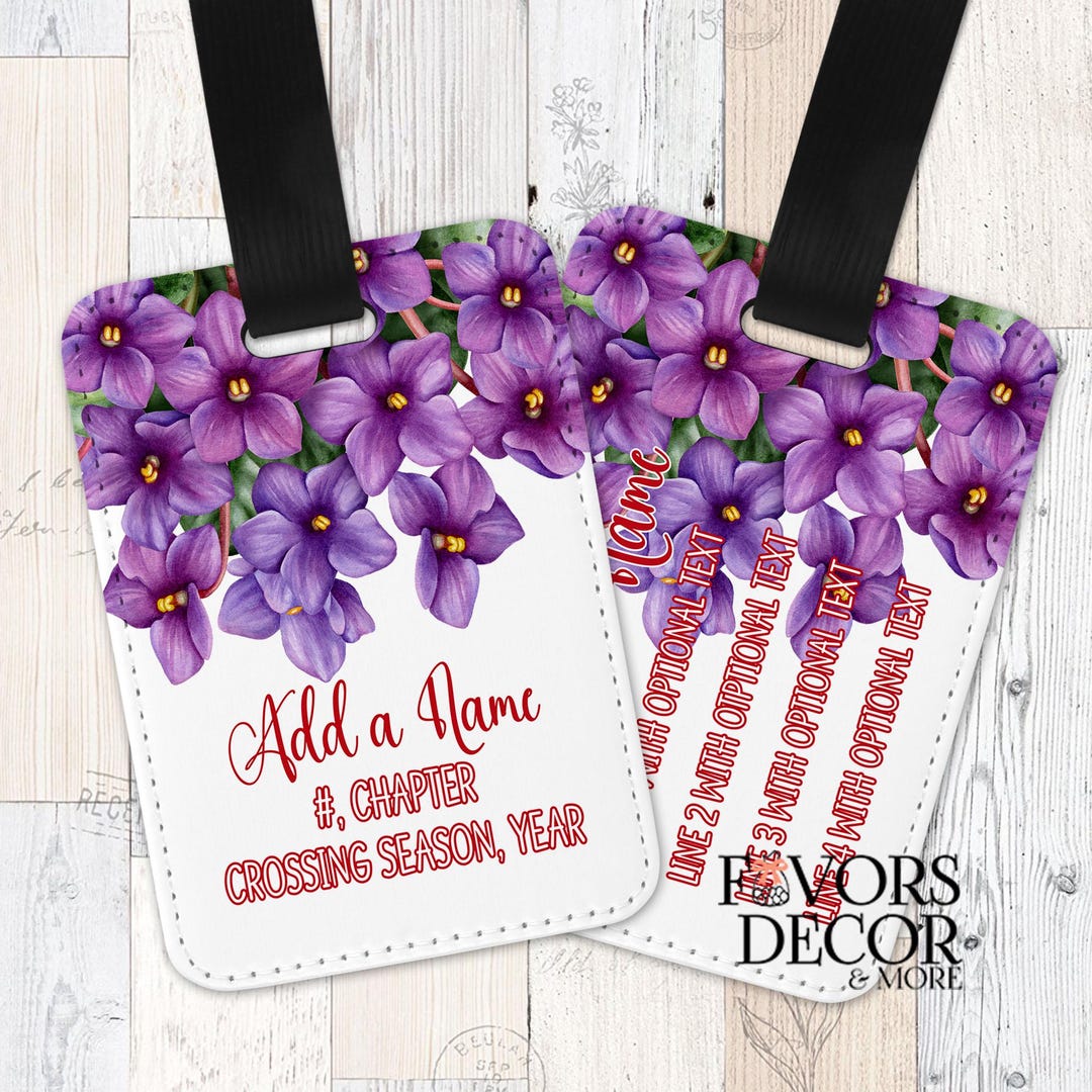 Delta Sigma Theta African Violets Topper , Personalized Sorority ...