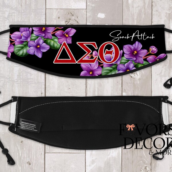Delta Sigma Theta Mask - Etsy