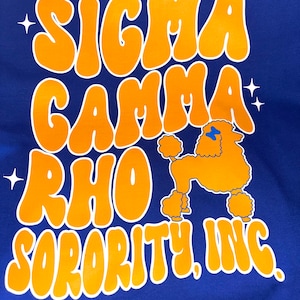 Sigma Gamma Rho Hoodie, Sorority Full Back Print With Left Chest Logo ...