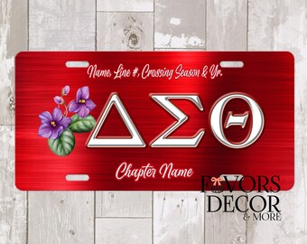 Delta Sigma Theta Vanity Plates - Etsy