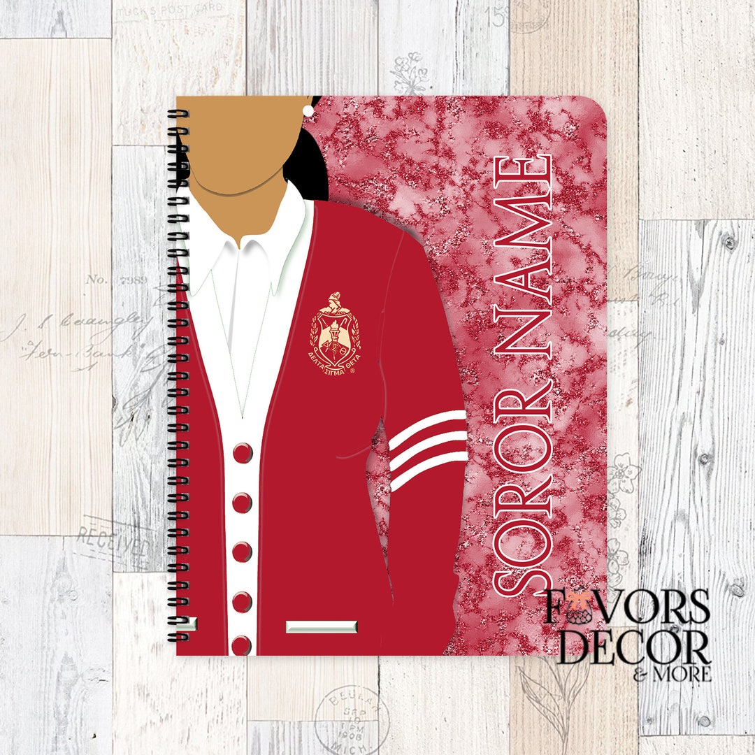 Personalized Sorority Notebook With Reusable Covers Delta Sigma Theta ...