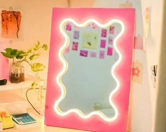 Led Curvy Mirror - Etsy