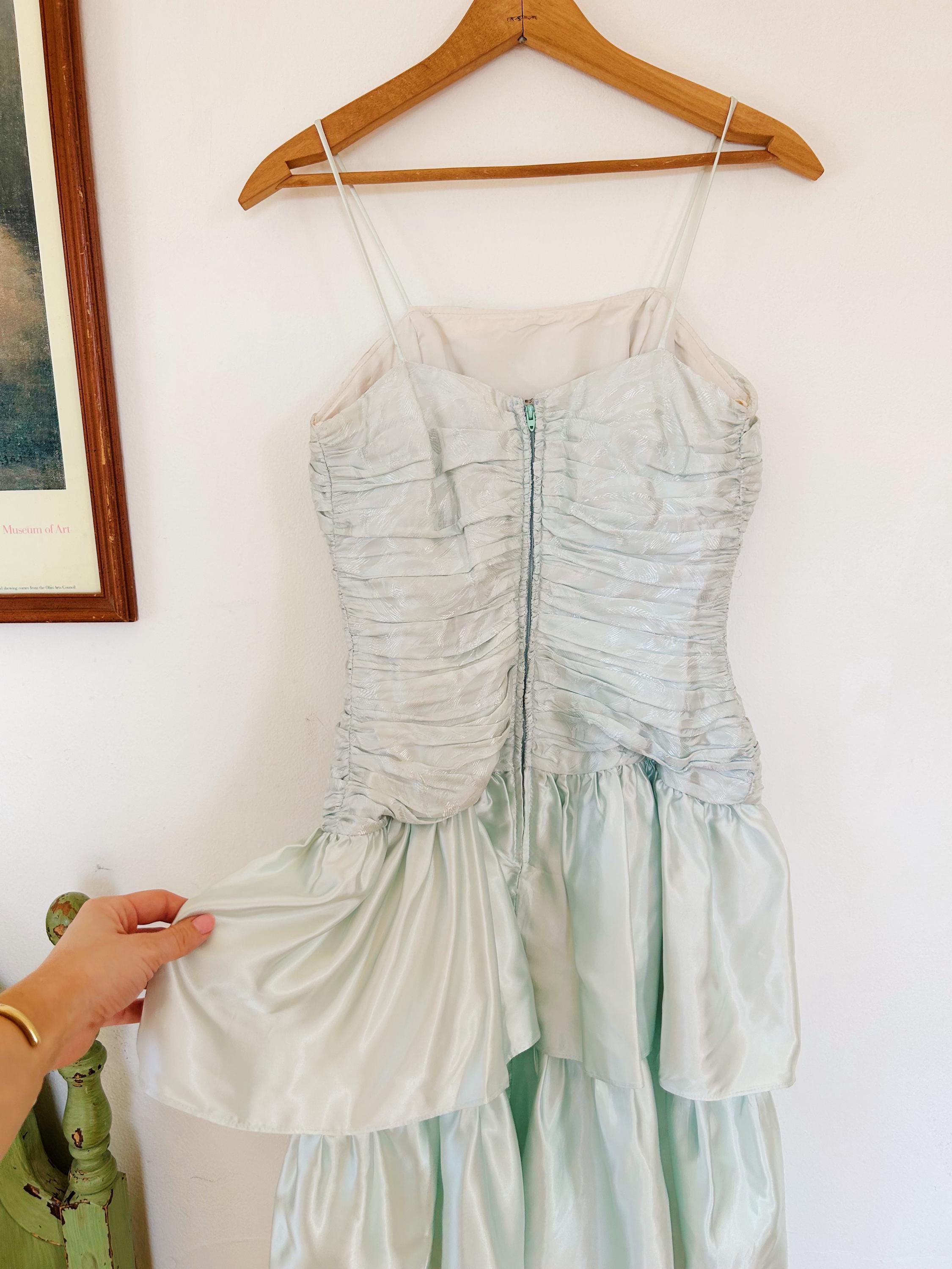 Vintage 1960s Prom Dress Light Blue Party Dress Coquette Mod Retro ...