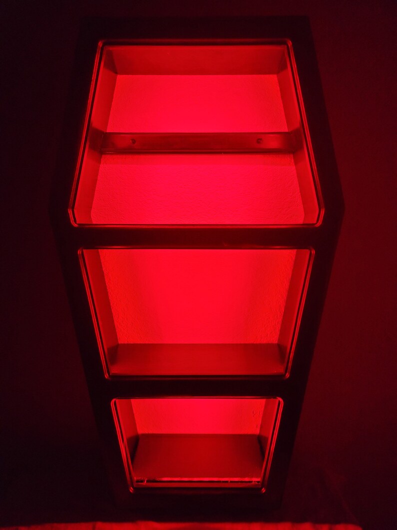 The Coffin Shelf W/led Lighting V2 Medium - Vintage Black - Etsy