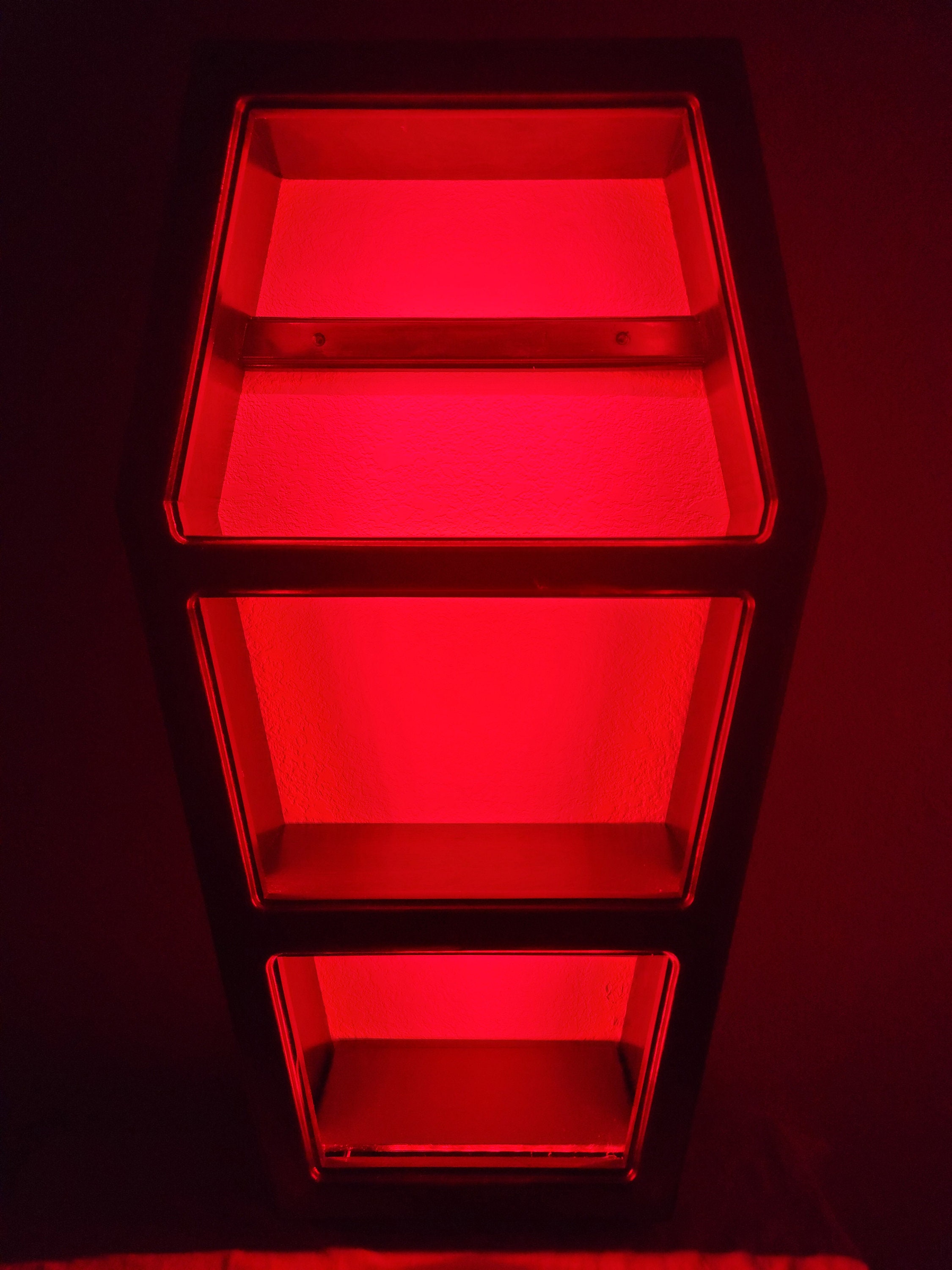 The Coffin Shelf W/led Lighting V2 Medium - Vintage Black - Etsy