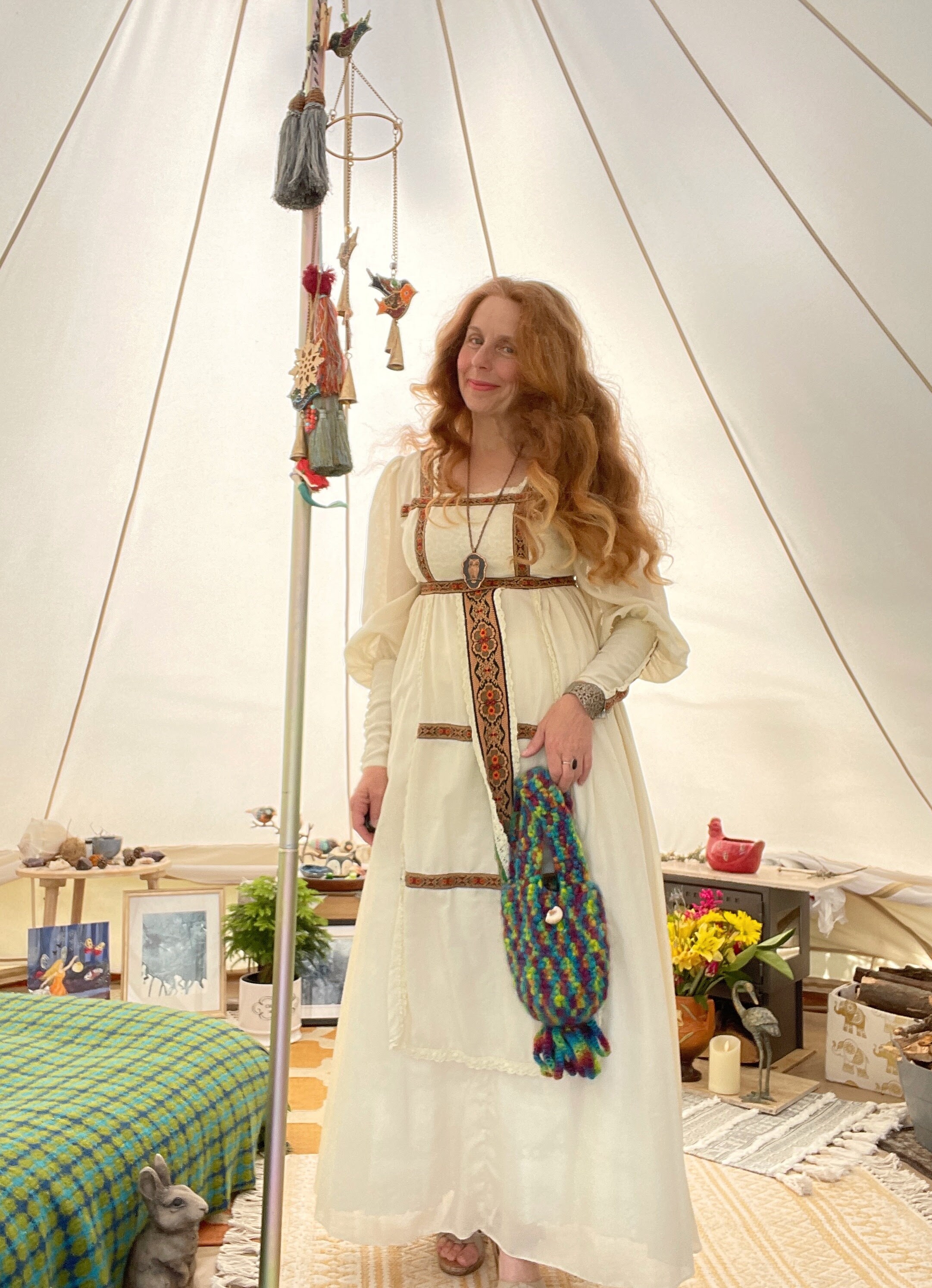 Rare Hippie Folklore Medieval Style Black Label Gunne Sax Dress With ...