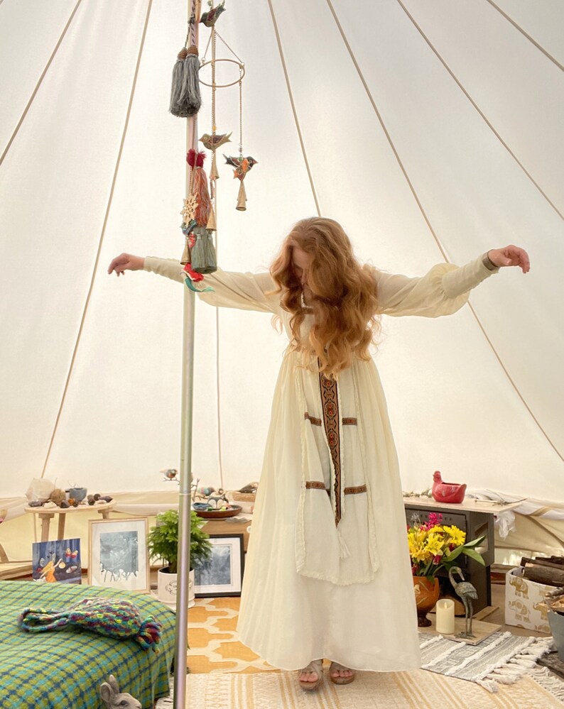 Rare Hippie Folklore Medieval Style Black Label Gunne Sax Dress With ...