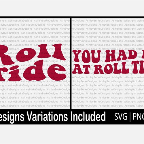 Alabama Crimson Tide Groovy Retro SVG PNG JPG Instant Download - Etsy