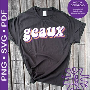 Geaux Retro Echo Design - SVG PNG Pdf Digital Cut Instant Download ...