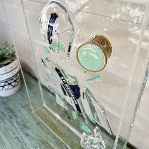 Custom Shattered Champagne Bottle • Clear Broken Glass Epoxy Art ...