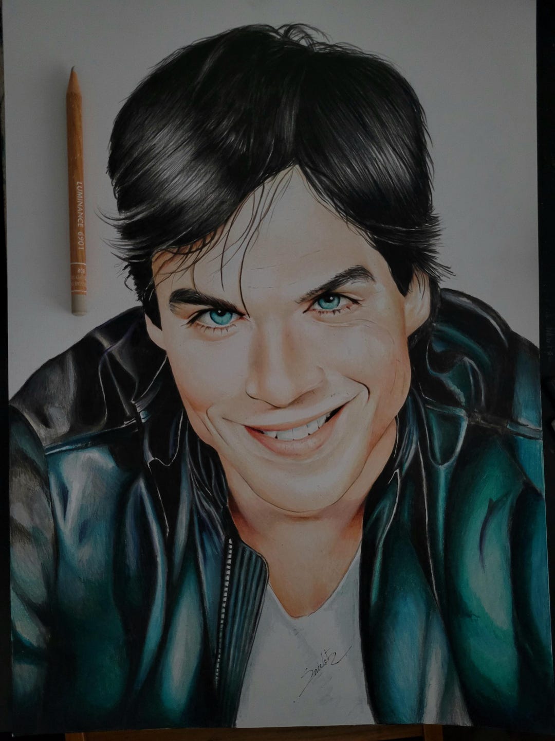 Portrait of Ian Somerhalder - Etsy
