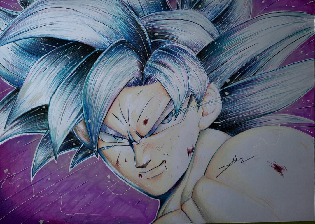 Portrait A3 Son Goku - Etsy Canada