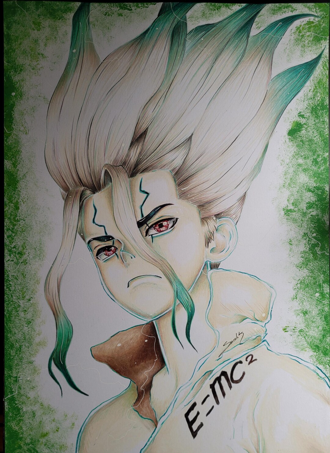 A3 Portrait of Senku From Dr.stone - Etsy