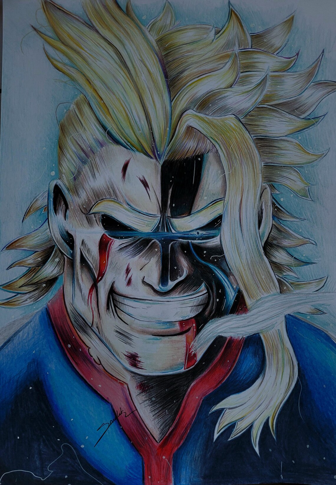 Portrait All Might My Hero Academia - Etsy