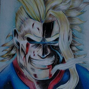 Portrait All Might My Hero Academia - Etsy