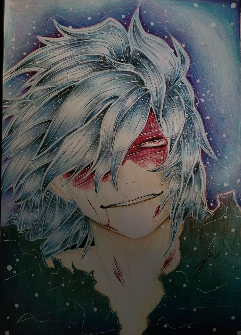 Portrait A3 Tomura Shigaraki - Etsy