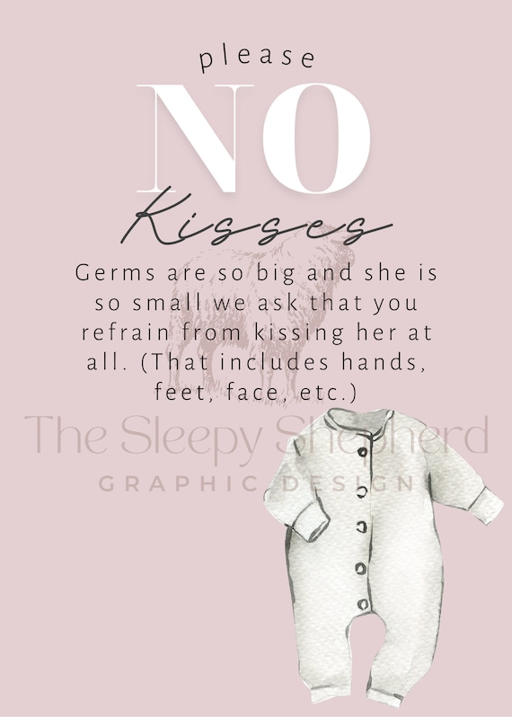 No Kissing Quotes No Kissing The Baby Etsy Canada