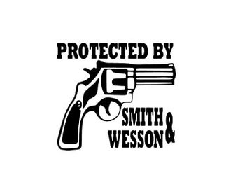 Smith and Wesson Decal - Etsy