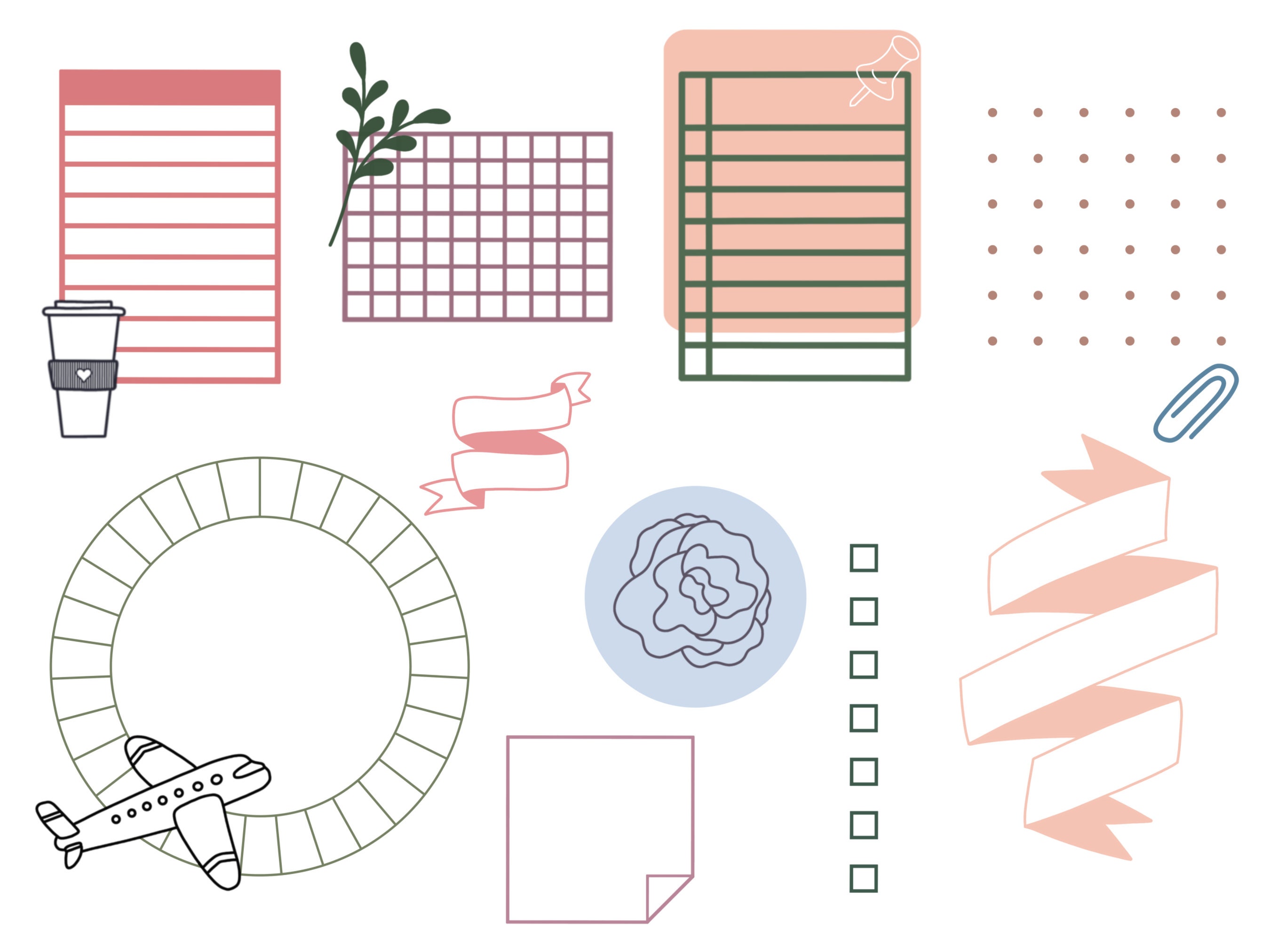 Bullet Journal Stamps, Procreate Stamps, Bullet Journal Accessories ...