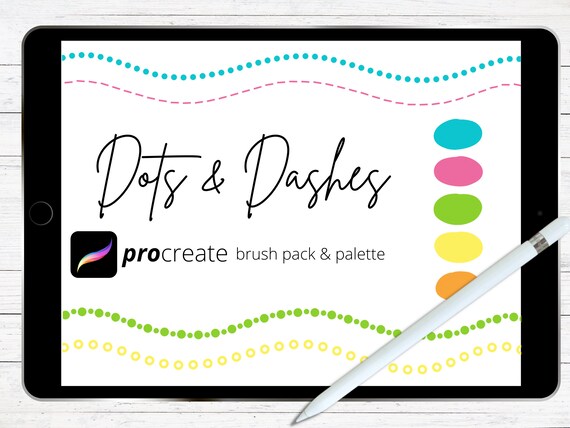 21 Dots and Dashes Procreate Brushes Procreate Brushes Polka | Etsy
