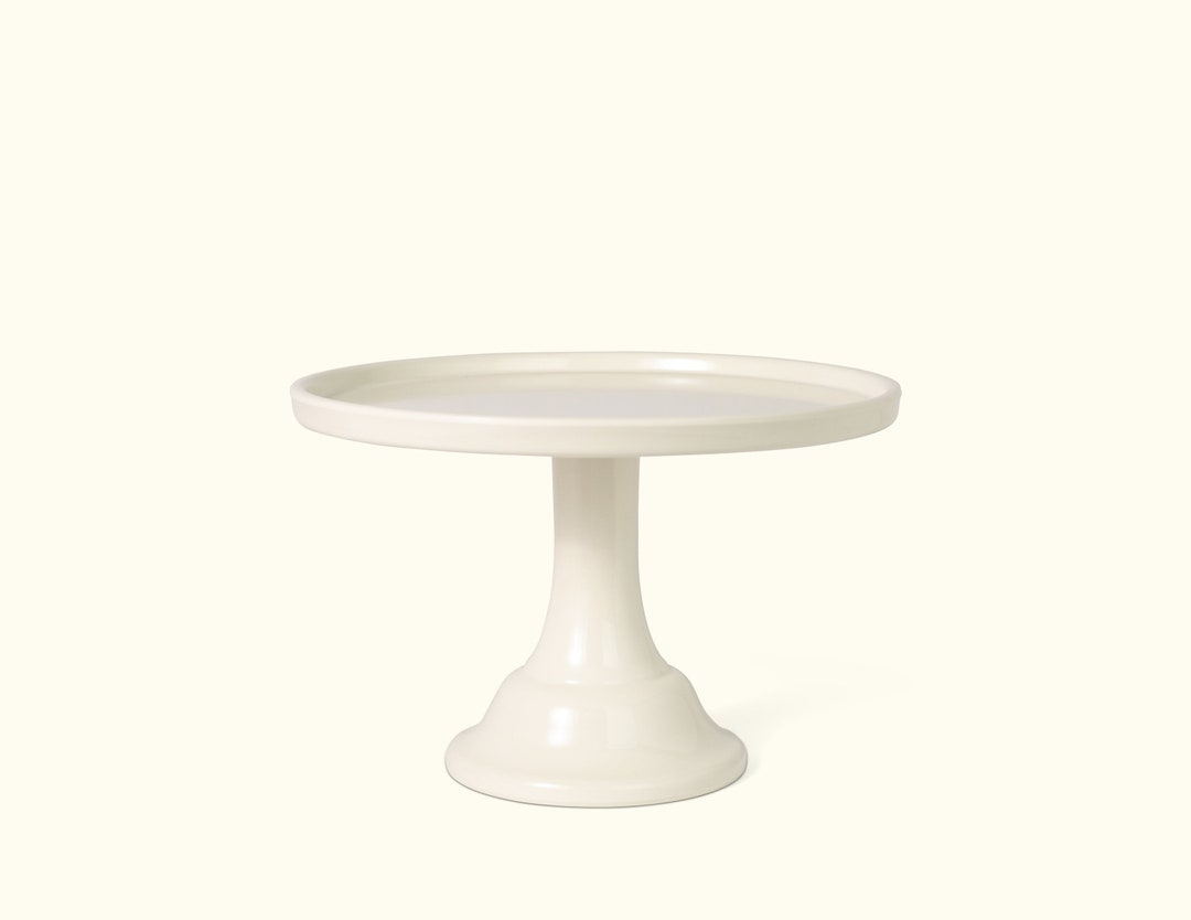 Linen White Melamine Cake Stand-small | Dessert Stand | Mini Cake Stand ...