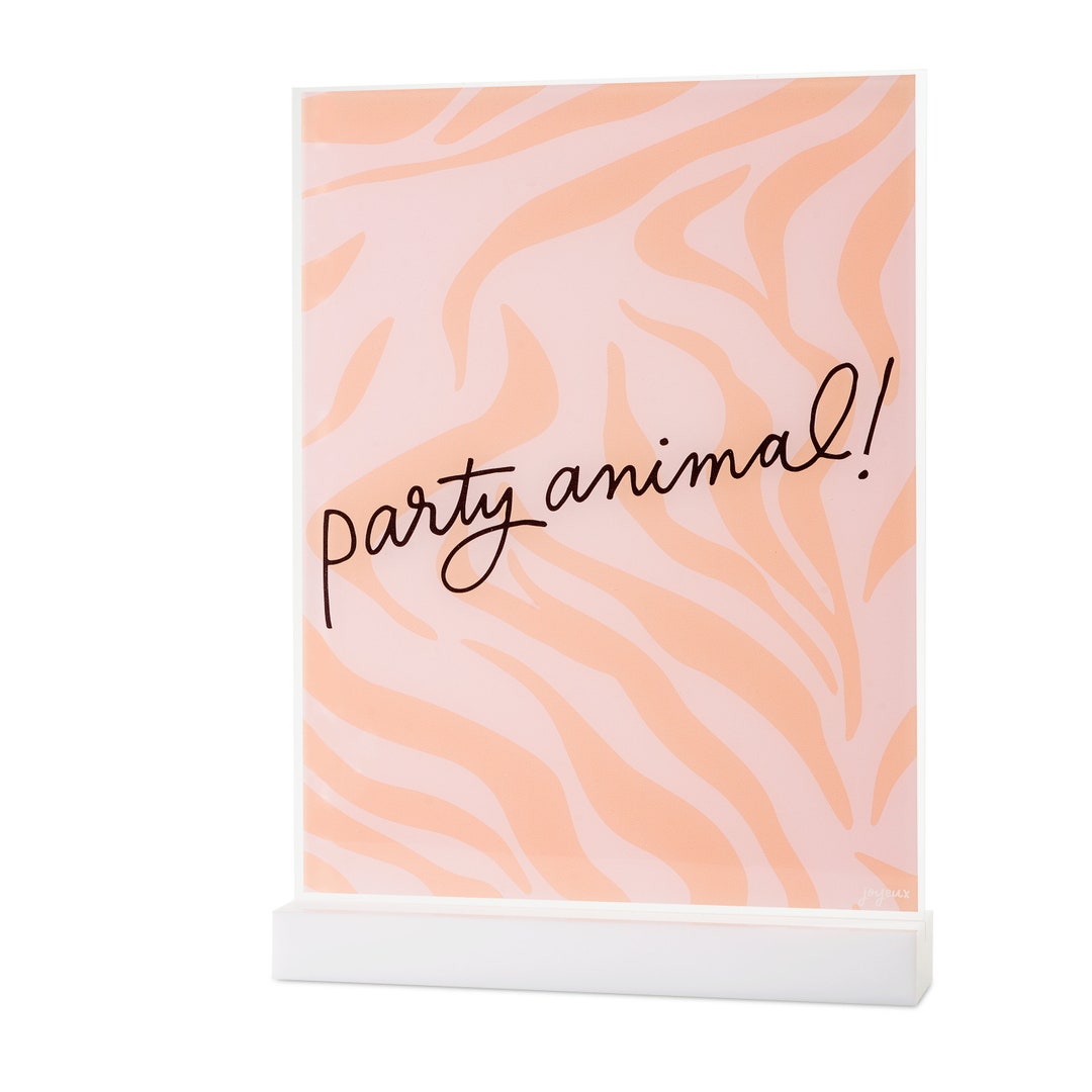 Wild One Party Animal Acrylic Table Top Sign | Acrylic Party Sign - Etsy