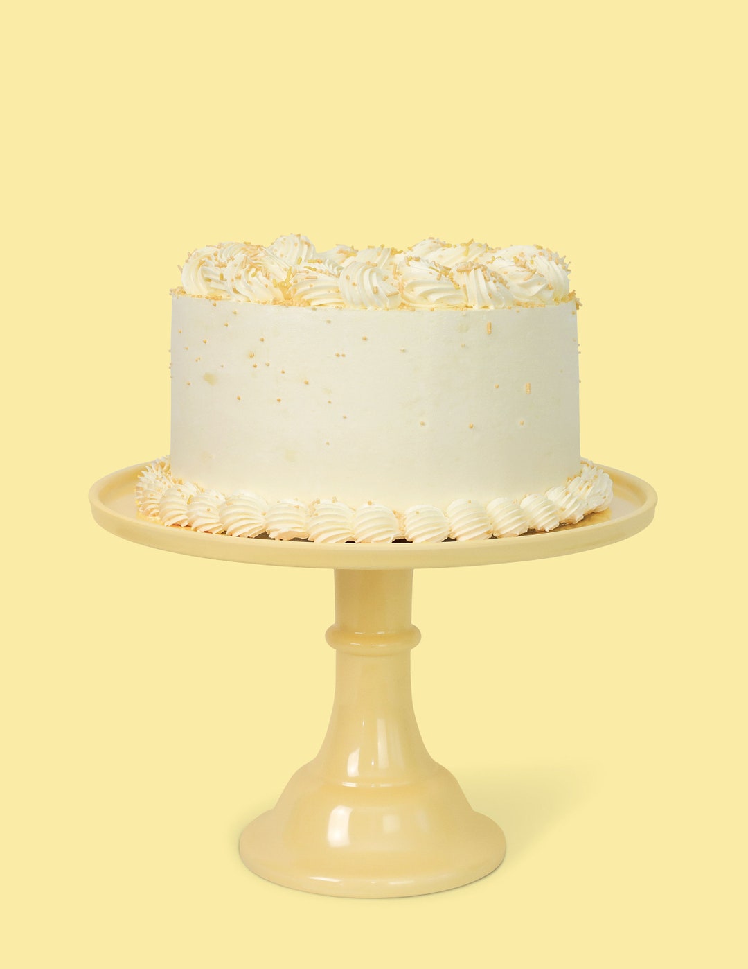 NEW COLOR! Daisy Yellow Melamine Cake Stand | Pastel Cake Stand | Party ...